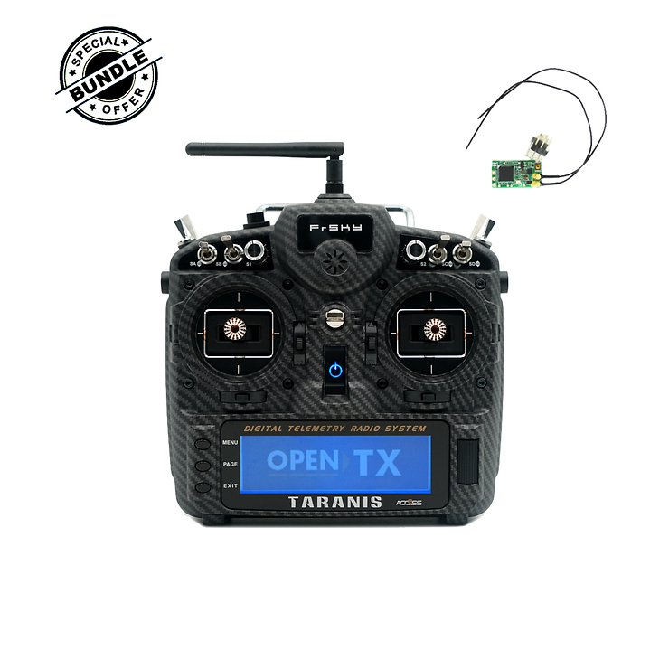 FrSky Taranis X9D Plus SE V2019 Matt Carbon + XM Plus SE mini soft case ...